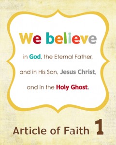 First Article of Faith Craft